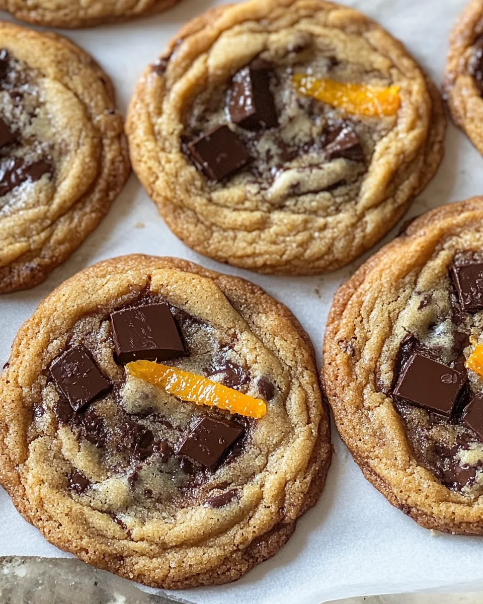 Orange Dark Chocolate Chunk Cookies Recipe - Irresistible Treats